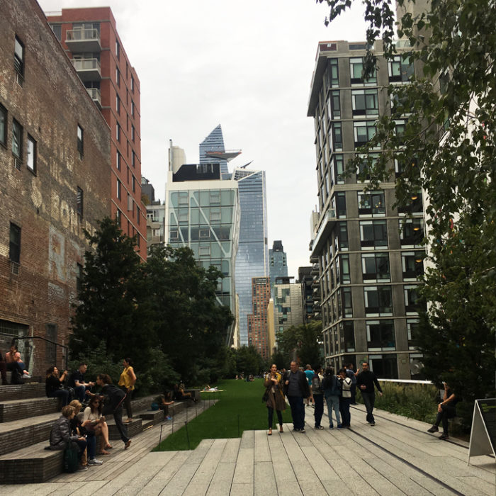 Walking the High Line Park in New York
