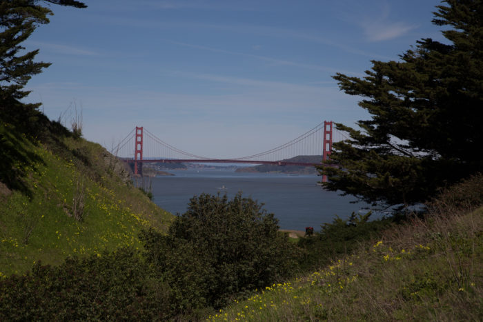 Perfect Viewing Spot for Golden Gate Bridge