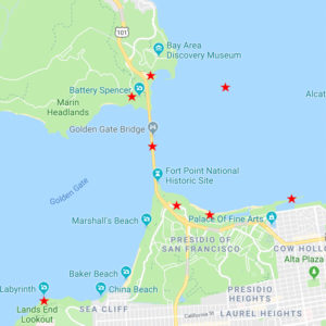 Perfect Viewing Spot for Golden Gate Bridge