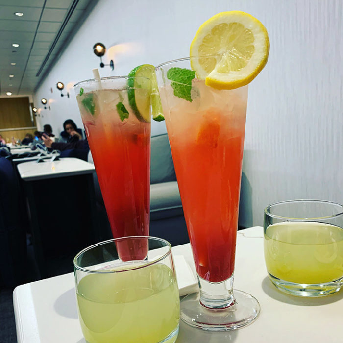 Inside the British Airways Lounge at JFK Airport